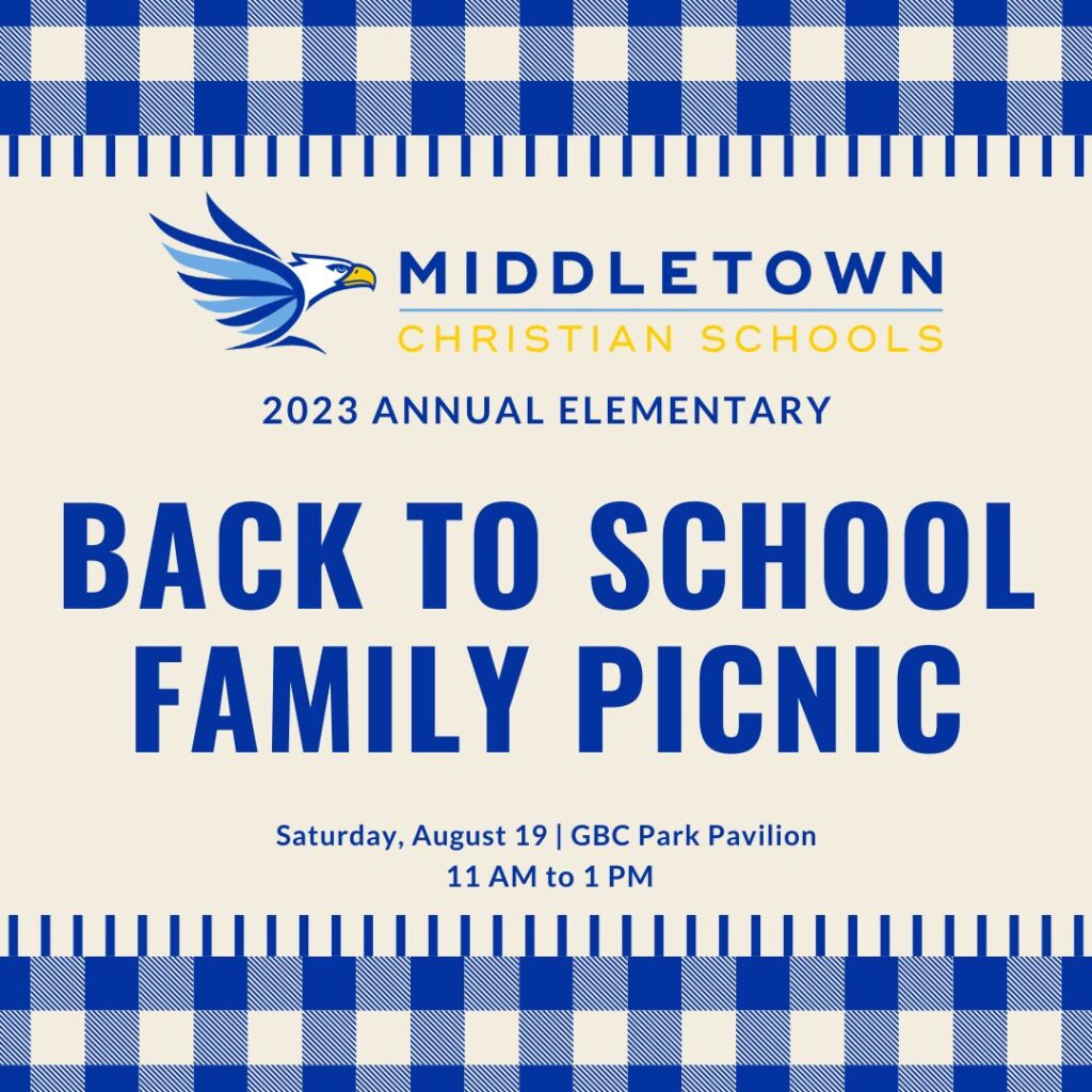 Elementary Back To School Picnic | Middletown Christian Schools