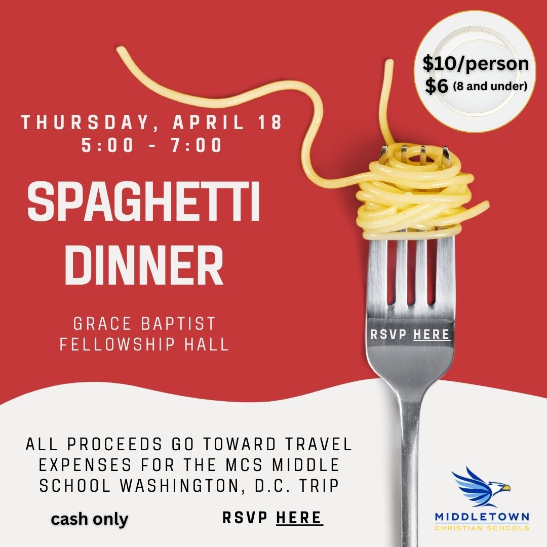 Spaghetti Dinner | Middletown Christian Schools