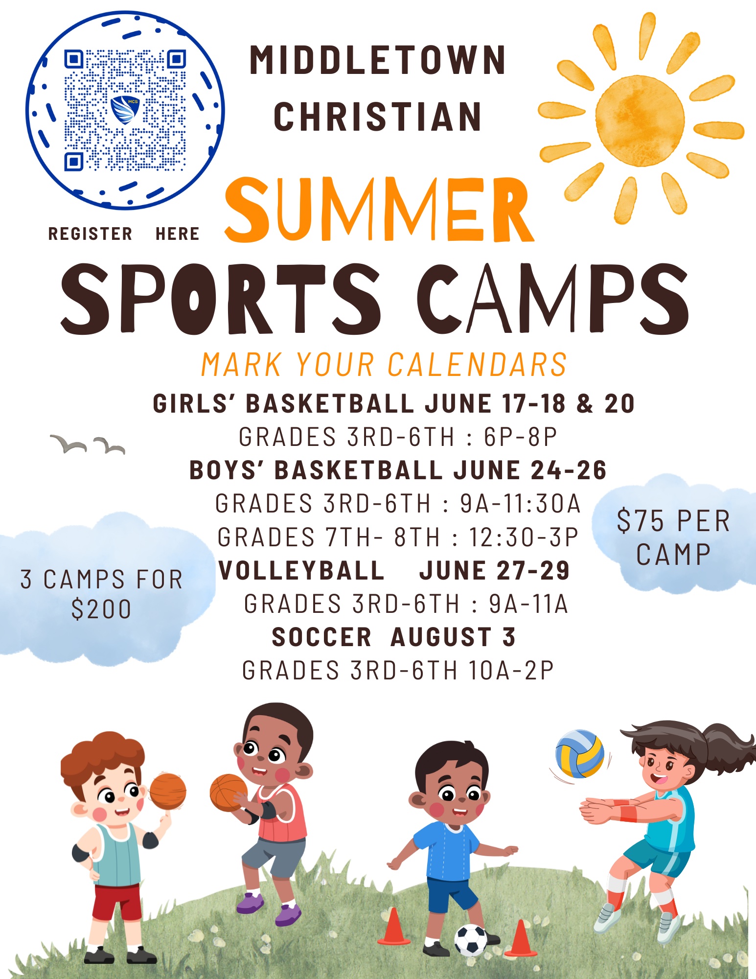 Elementary Athletic Camps | Middletown Christian Schools