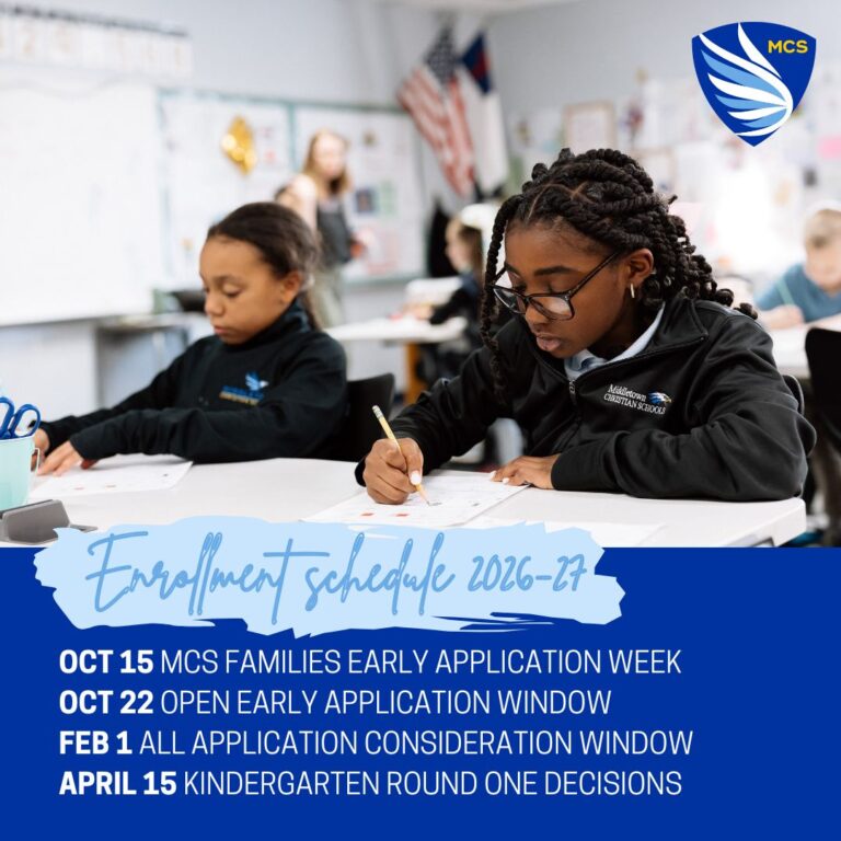 Enrollment Schedule 2026-27 | Middletown Christian Schools